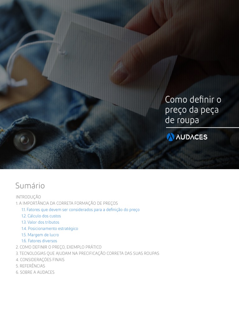 Ebook Como Definir Preco Da Peca de Roupa | PDF