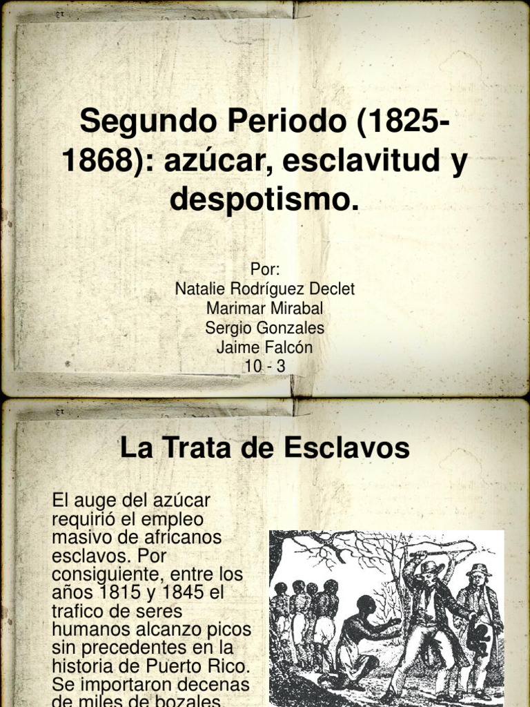 Esclavitud y Azúcar en Puerto Rico | PDF | Puerto Rico | Esclavitud