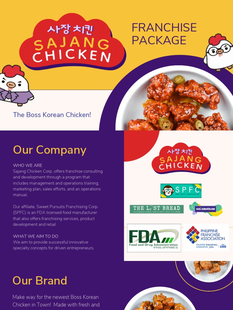 Sajang Chicken Franchise Overview | PDF