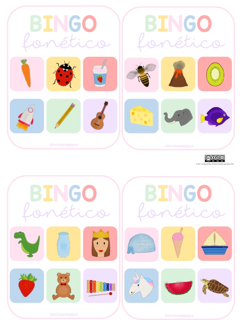 Phonetic Bingo for Language Learners | PDF | Games & Activities