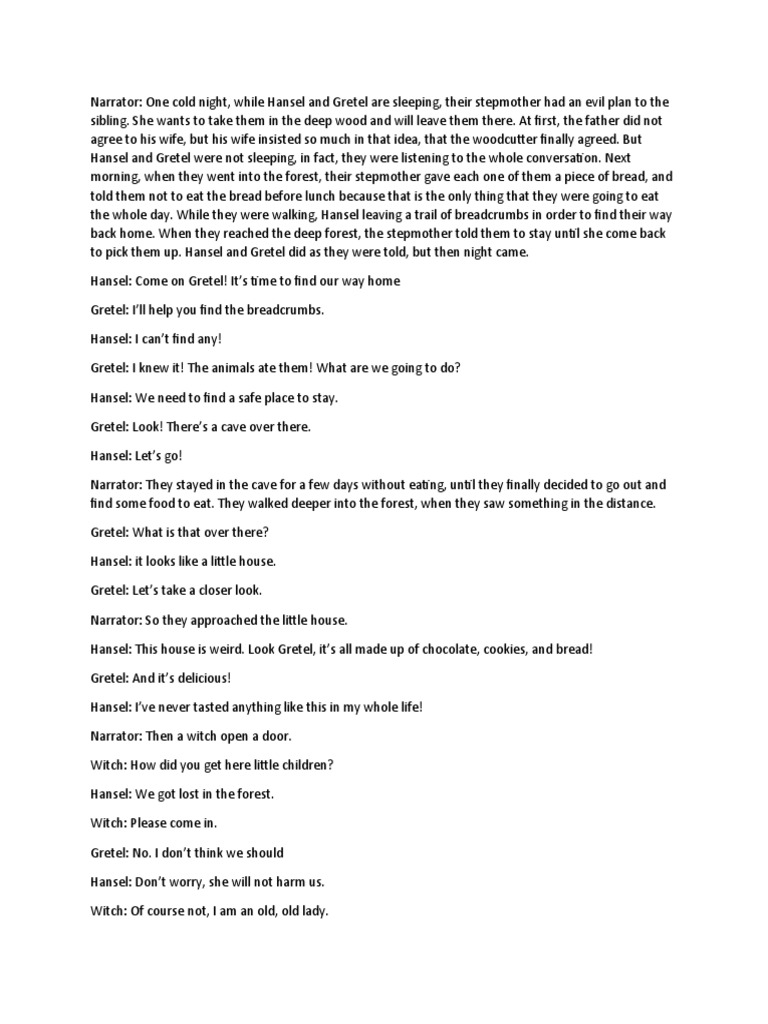 Hansel and Gretel | PDF