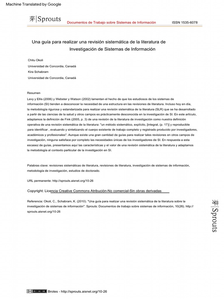 A Guide To Conducting A Systematic Literature Review Of Informat Pdf