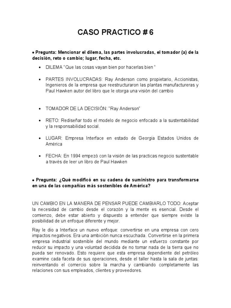 Caso Practico 6 | PDF