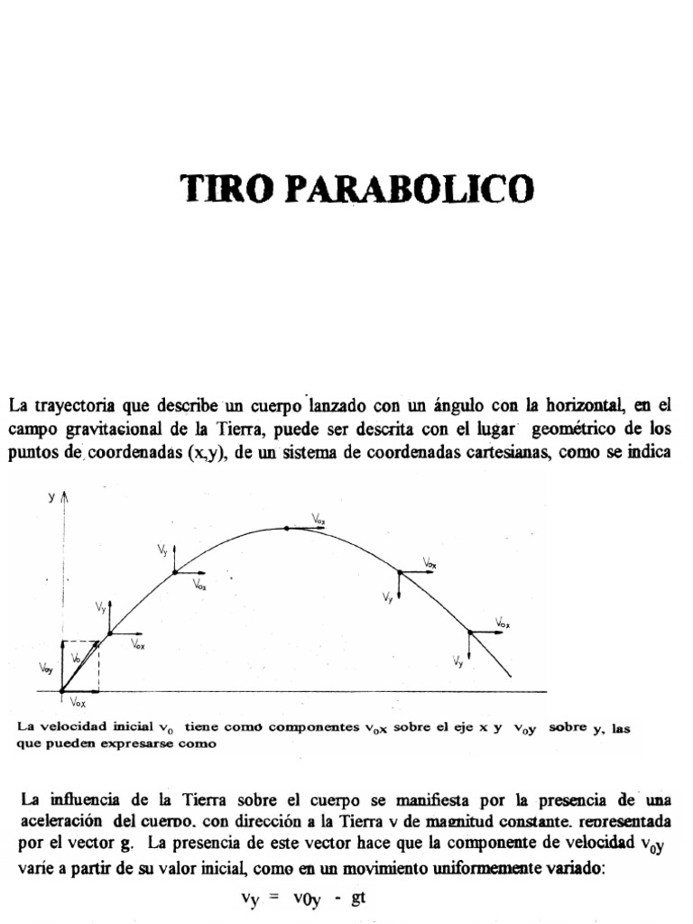 Tiro Parabolico | PDF