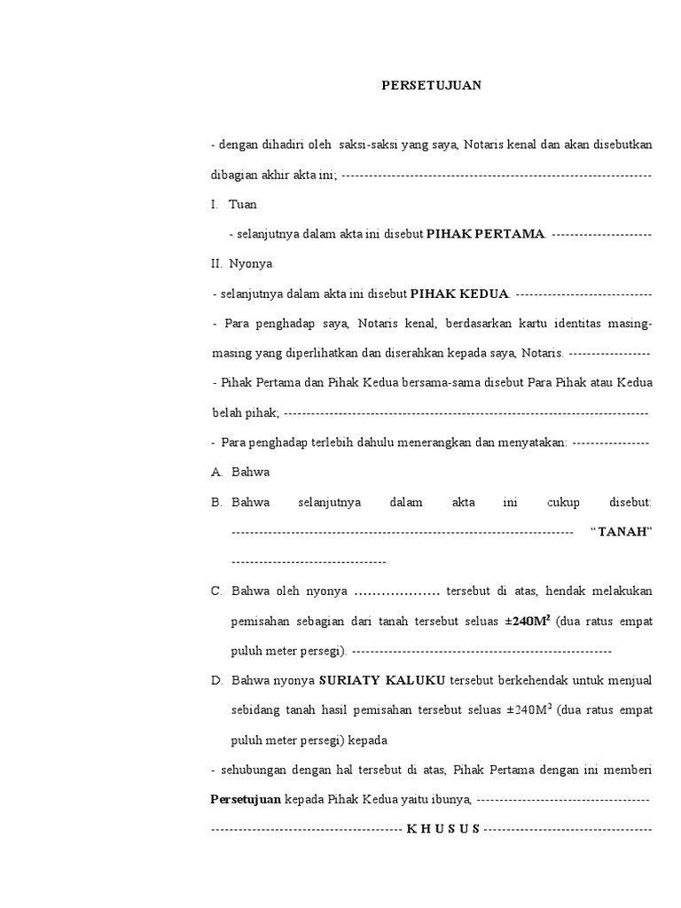 Draft Persetujuan | PDF | Teknologi & Rekayasa