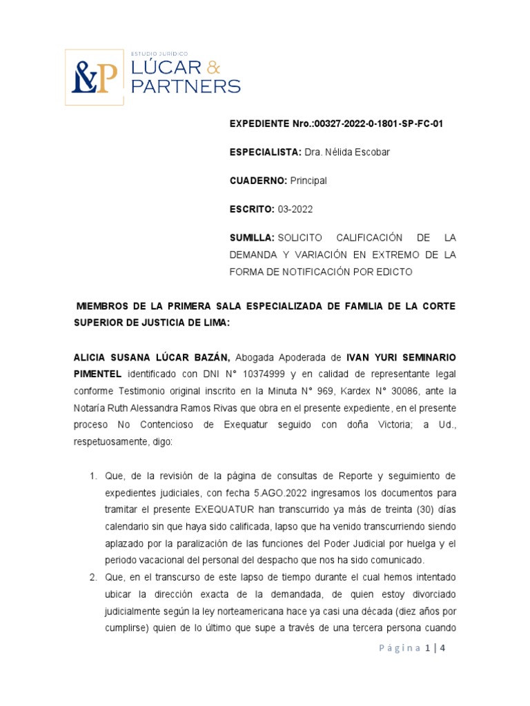 Escrito 3-Edicto | PDF | Ley procesal | Gobierno