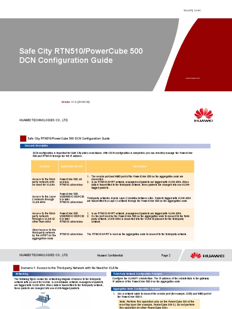 Safe City RTN510&PowerCube 500 DCN Configuration Guide | PDF