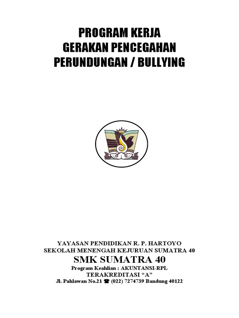 Program Kegiatan Pencegahan Perundungan (Bullying) | PDF