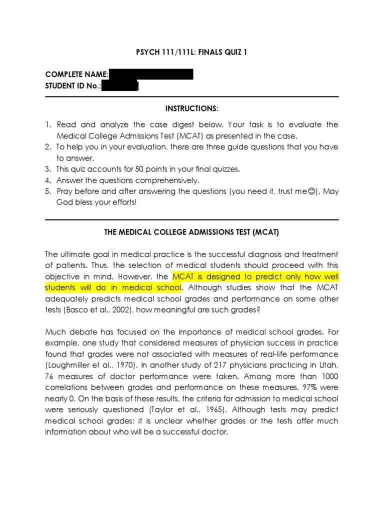 Sample Psychology Case Digest | PDF