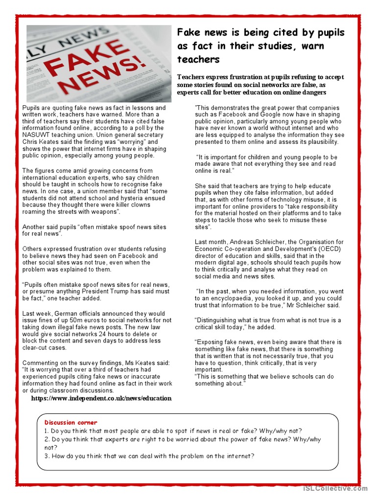 Combatting Fake News in Education | PDF | Career & Growth | Social Science