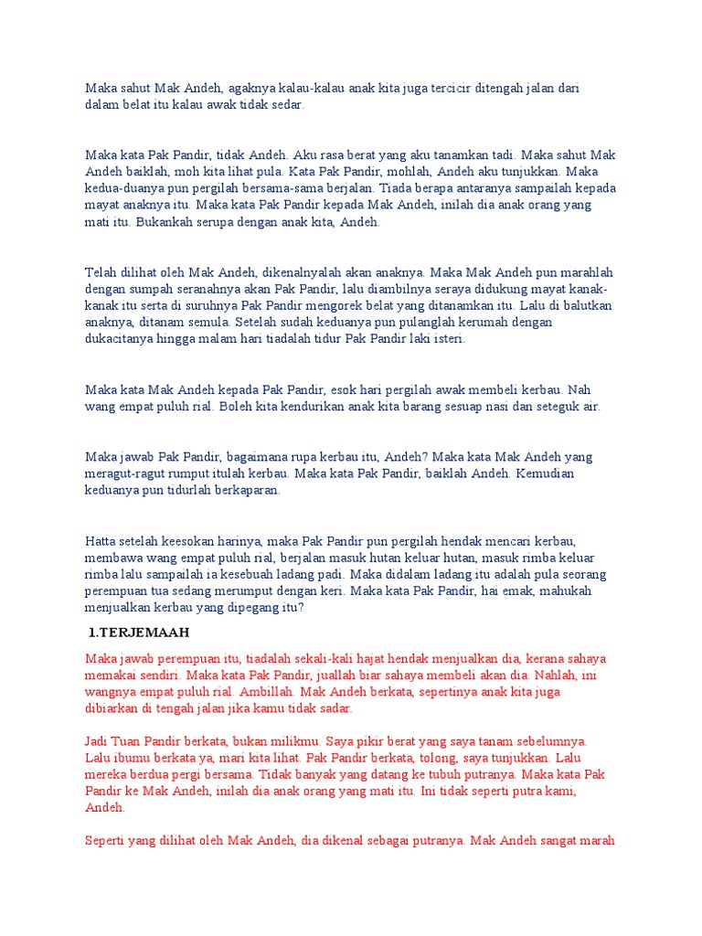 Hikayat Pak Pandir | PDF