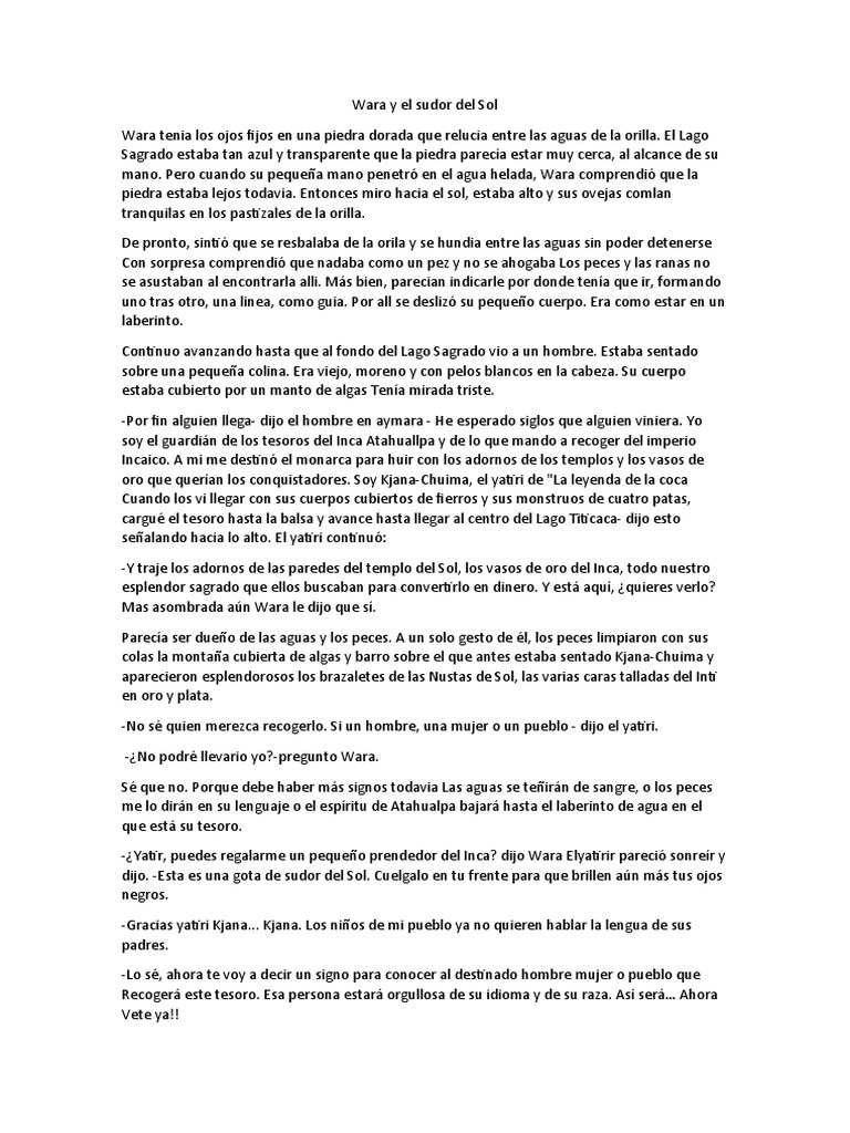 Wara | PDF | Imperio Inca