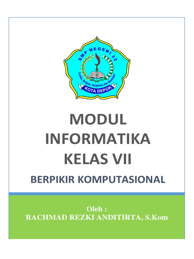 Modul Ajar Kelas 7 - Berpikir Komputasional | PDF | Karier ...
