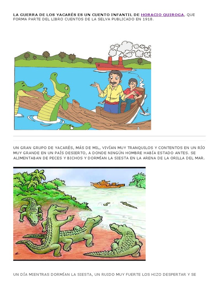 La Guerra de Los Yacarés Es Un Cuento Infantil de | PDF