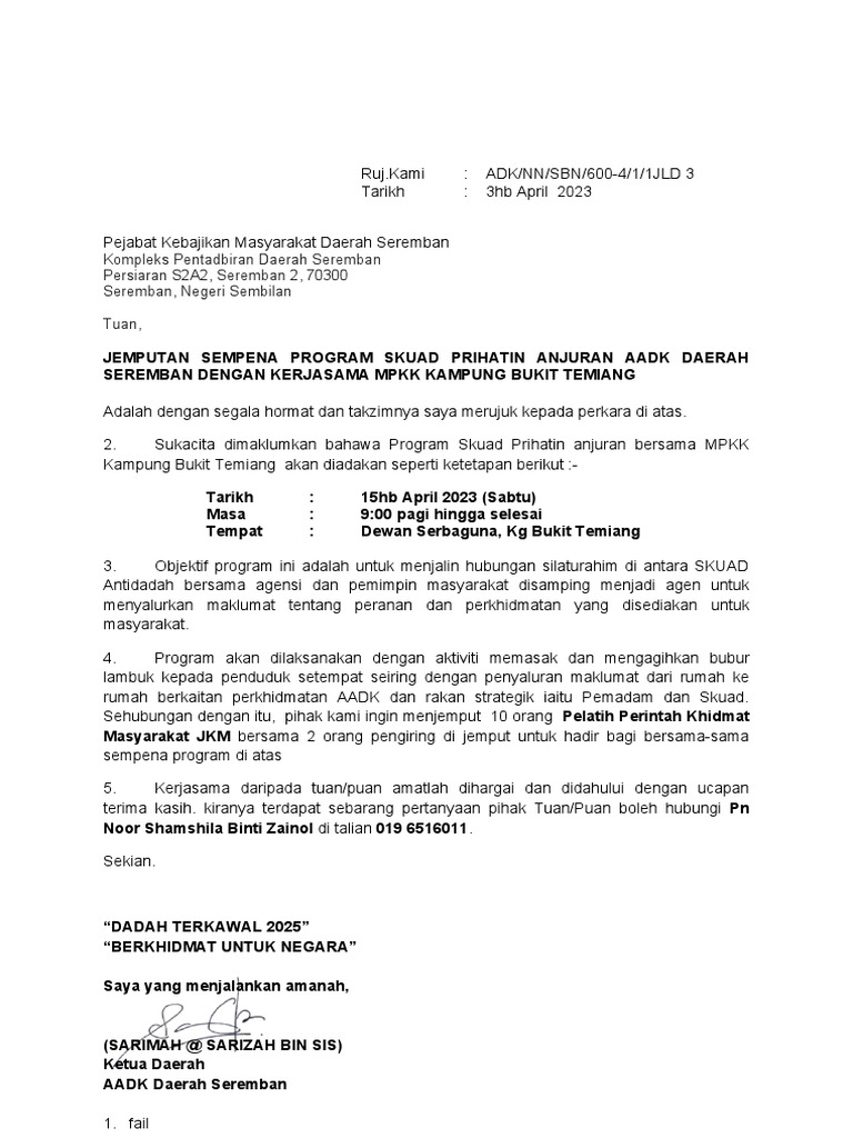 Surat JKM 15HB | PDF