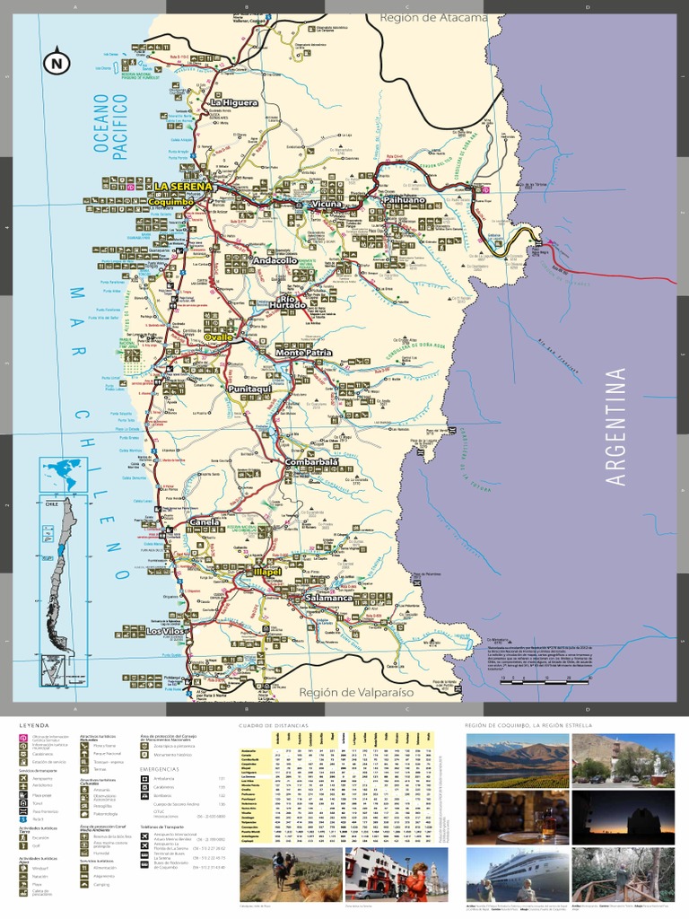 Mapa Rutero Sernatur Coquimbo 2019 | PDF