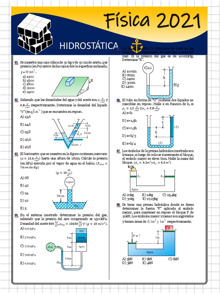 19 HIDROSTÁTICA | PDF | Líquidos | Densidad