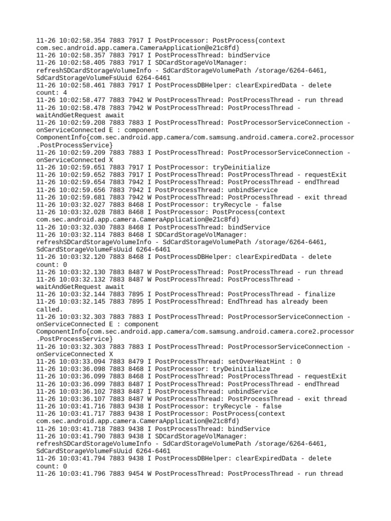 Camera - Log 2022 11 26 10 05 39 | PDF | Computing | Computer Programming