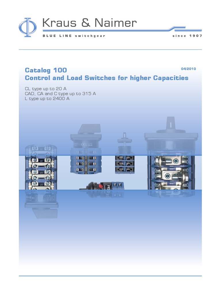 Kraus & Naimer | PDF | Switch | Electrical Wiring
