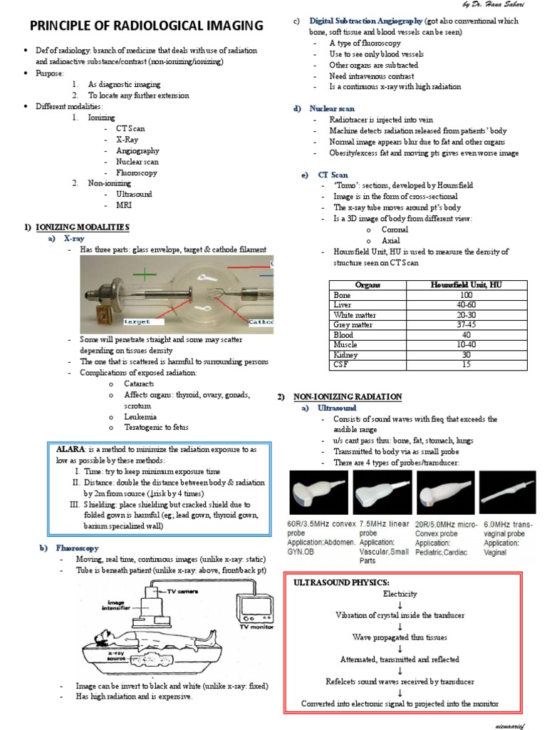 1) Radiology Notes | PDF