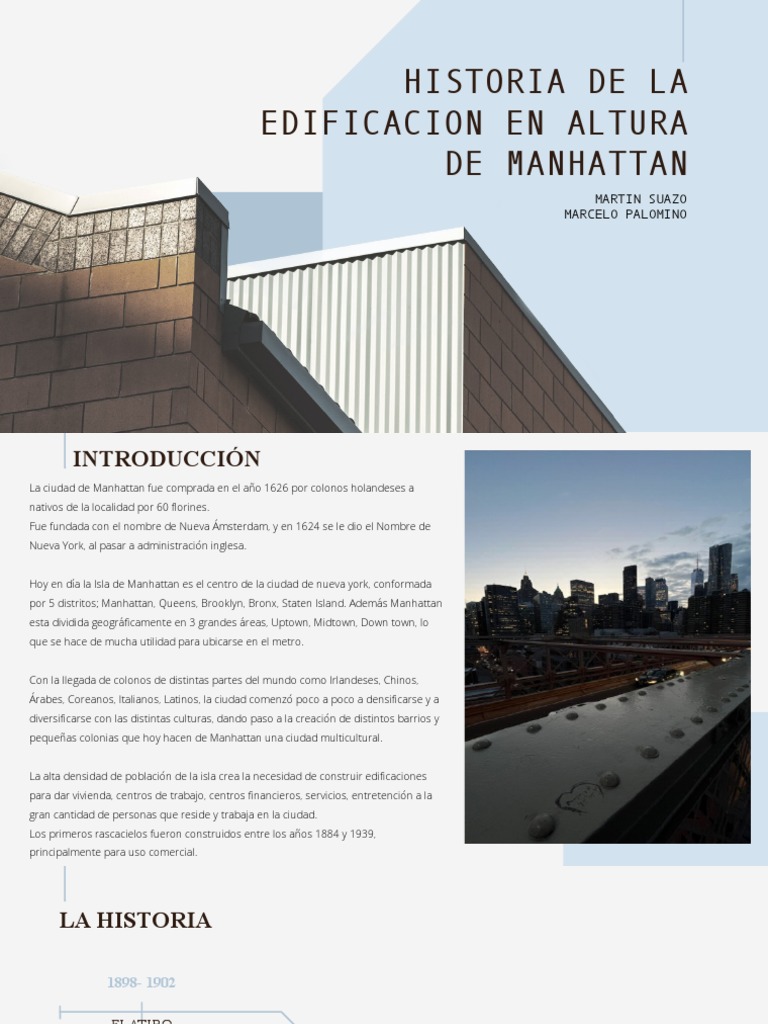 Historia de Edificacion en Manhattan | PDF