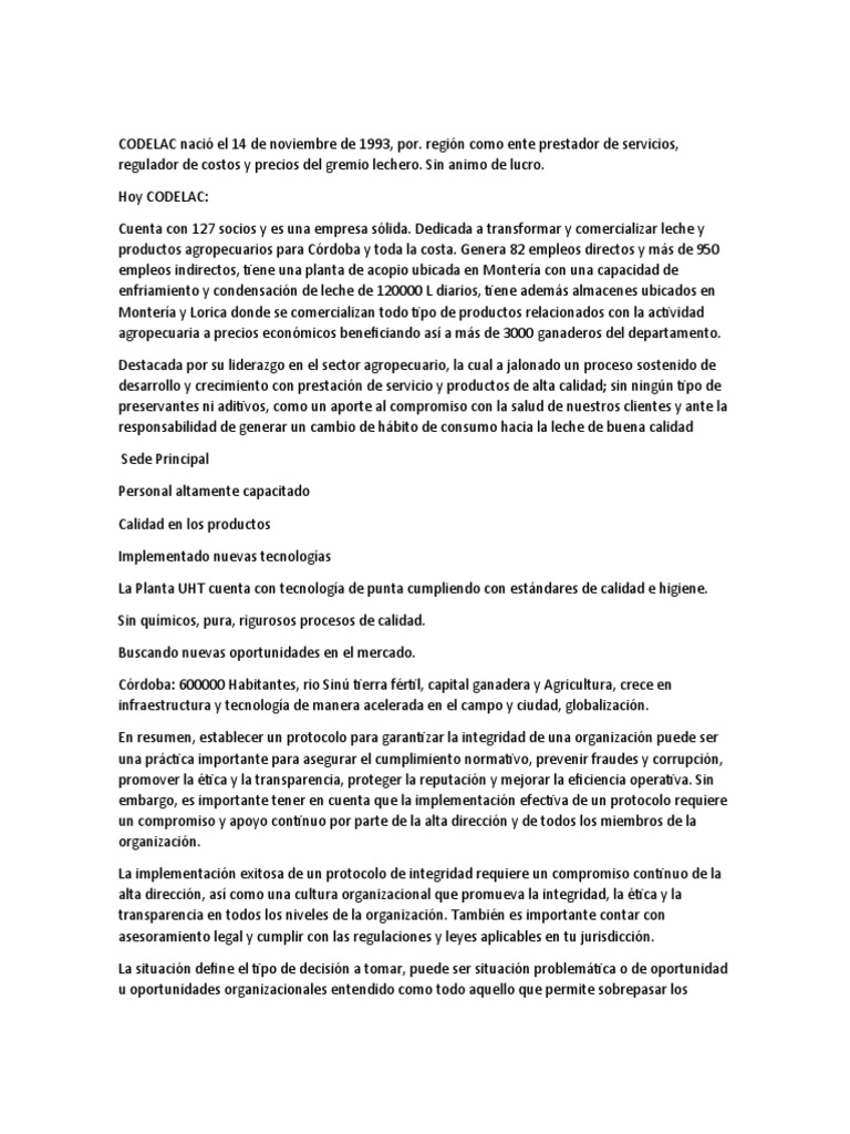 CODELAC Nació El 14 de Noviembre de 1993 | PDF