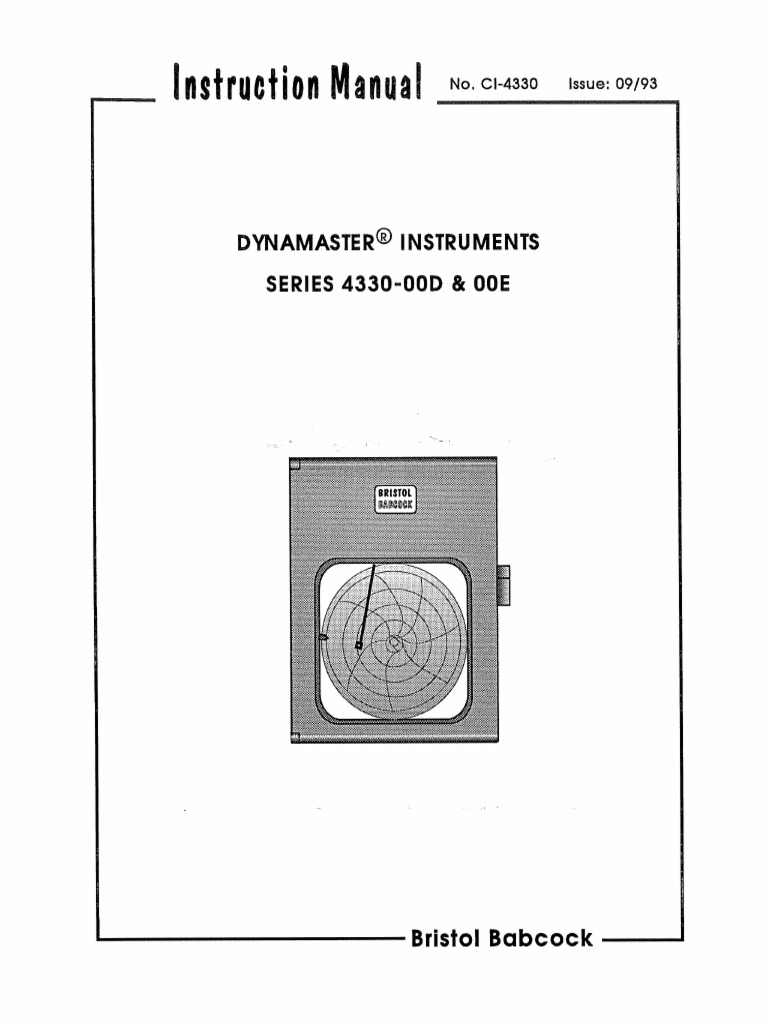 Manual Bristol Chart Recorders | PDF