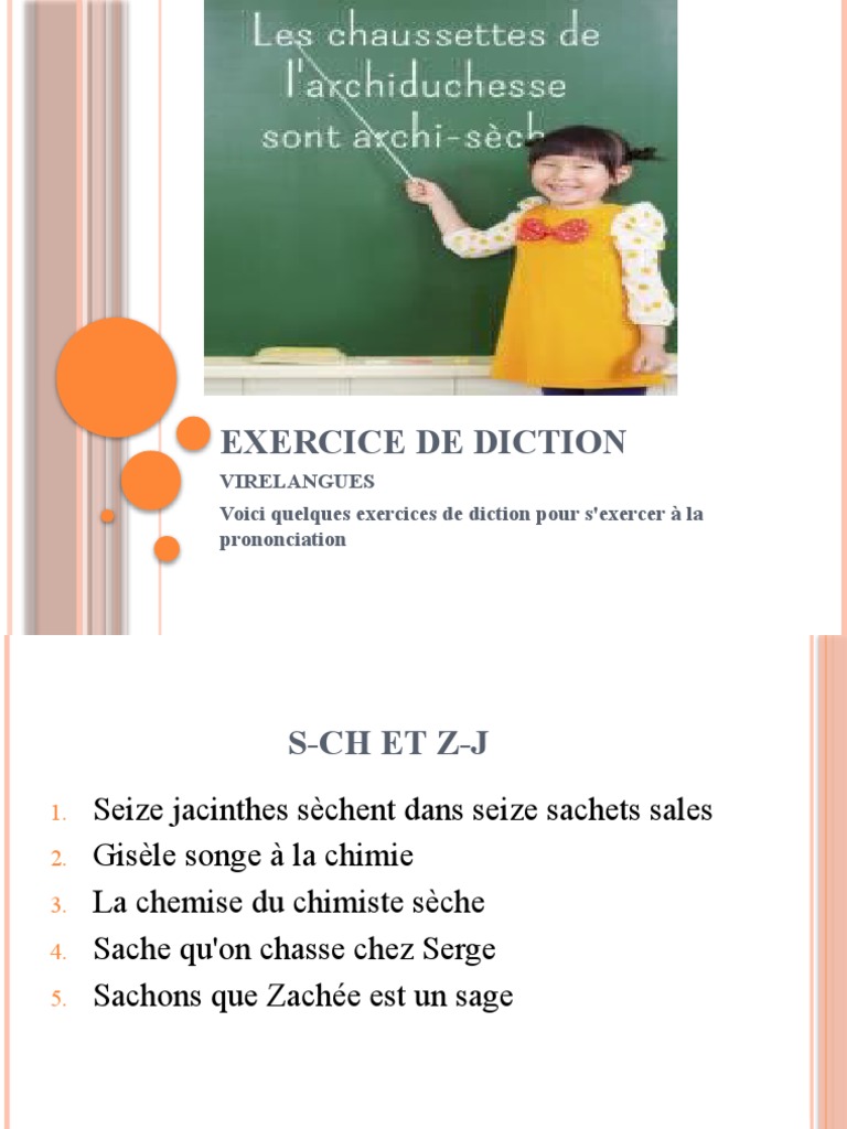 Exercices de Diction | PDF