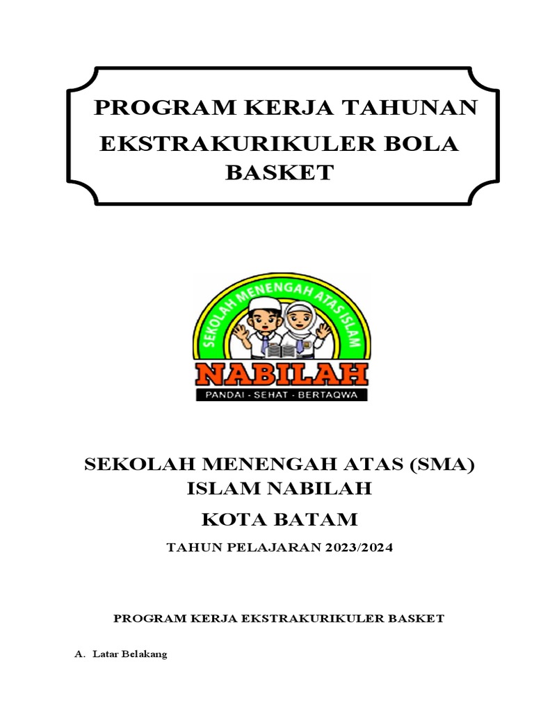 Proker Ekskul Basket (1) | PDF