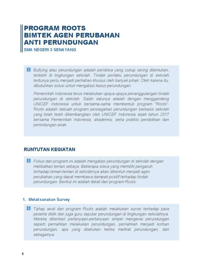 Proposal Roots | PDF | Karier & Perkembangan | Bisnis