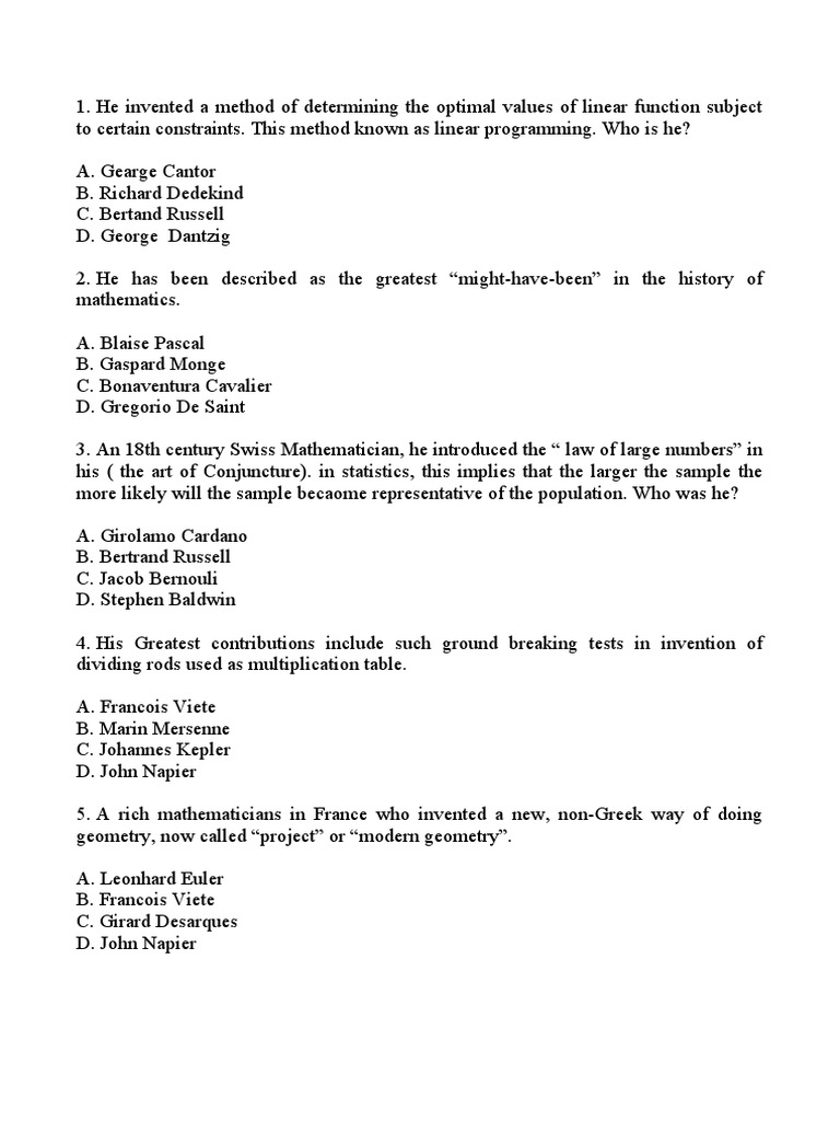 History in Math | PDF