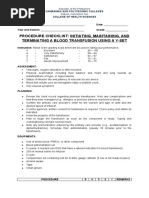 blood-transfusion-checklist | PDF | Blood Transfusion | Blood
