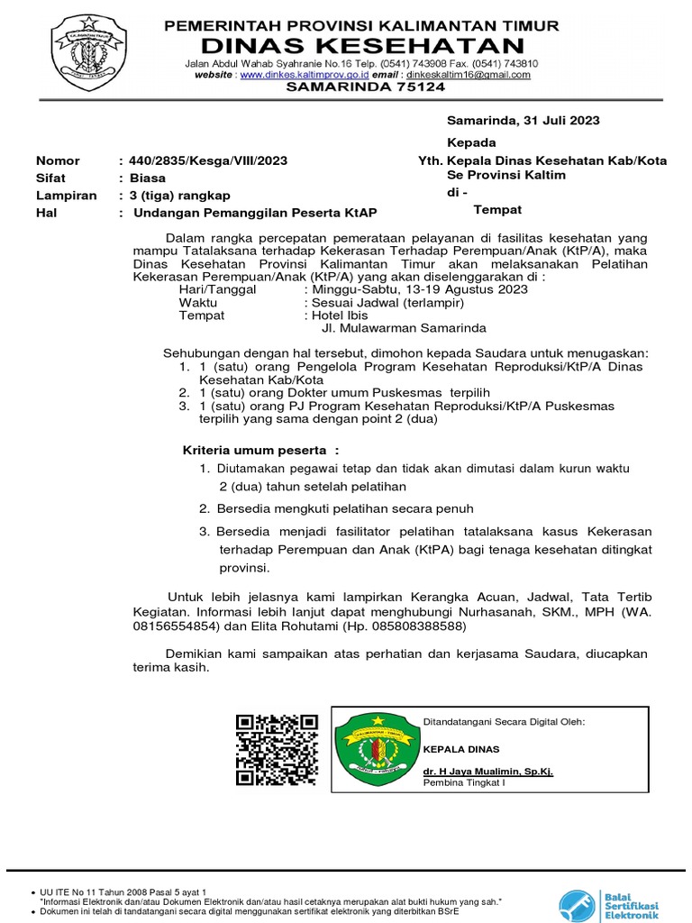 Peserta KtAP TGL 13 - 19 Ags 23 OK | PDF | Ilmu Sosial