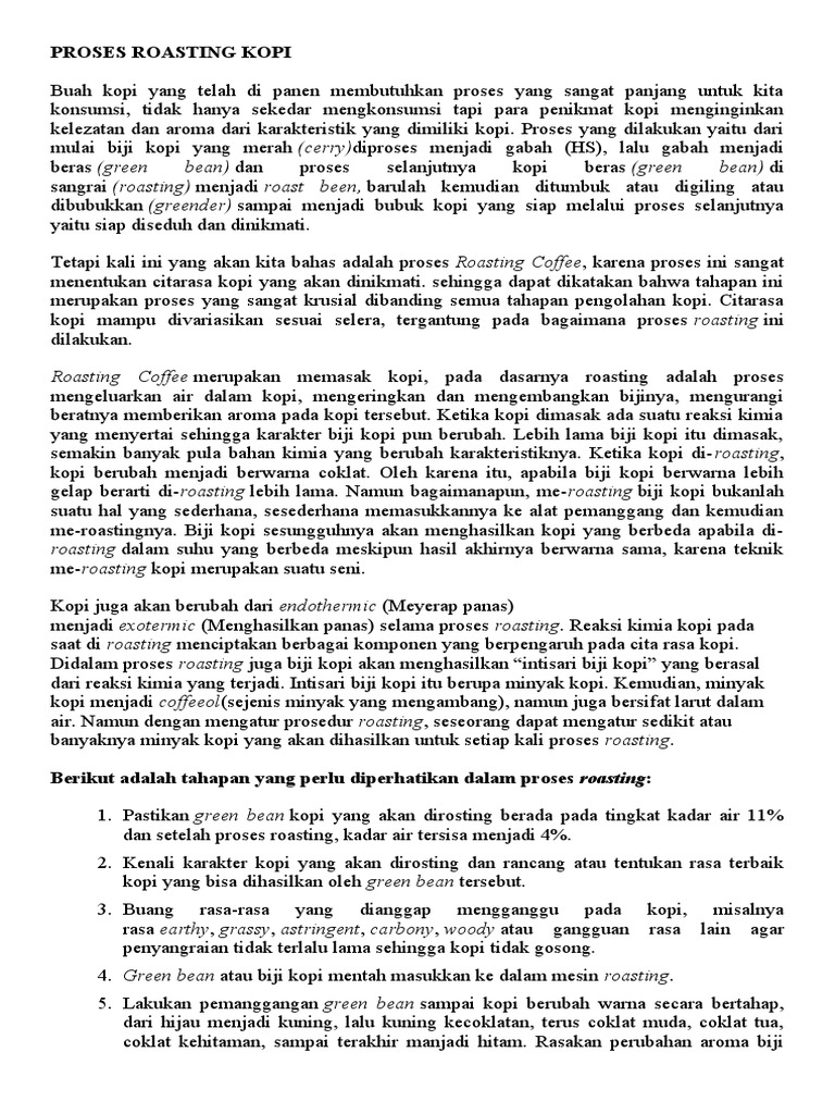 Teknik Meracik Kopi | PDF