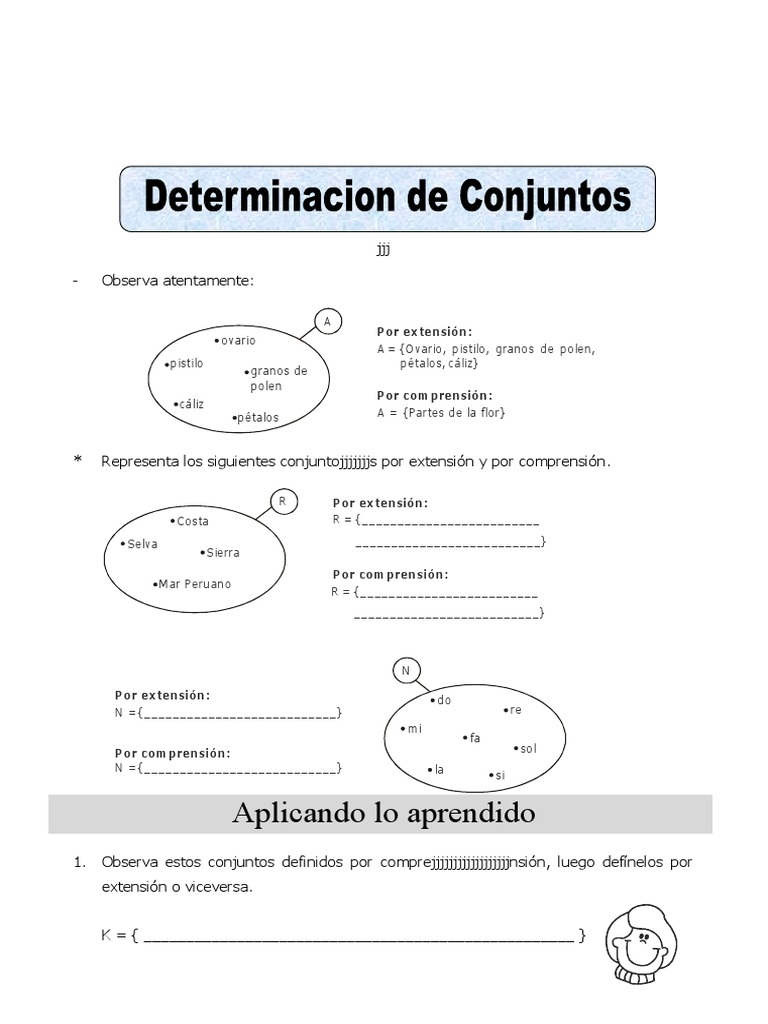 Ficha-Determinacion-de-Conjuntos-para-Tercero-de-Primaria | PDF