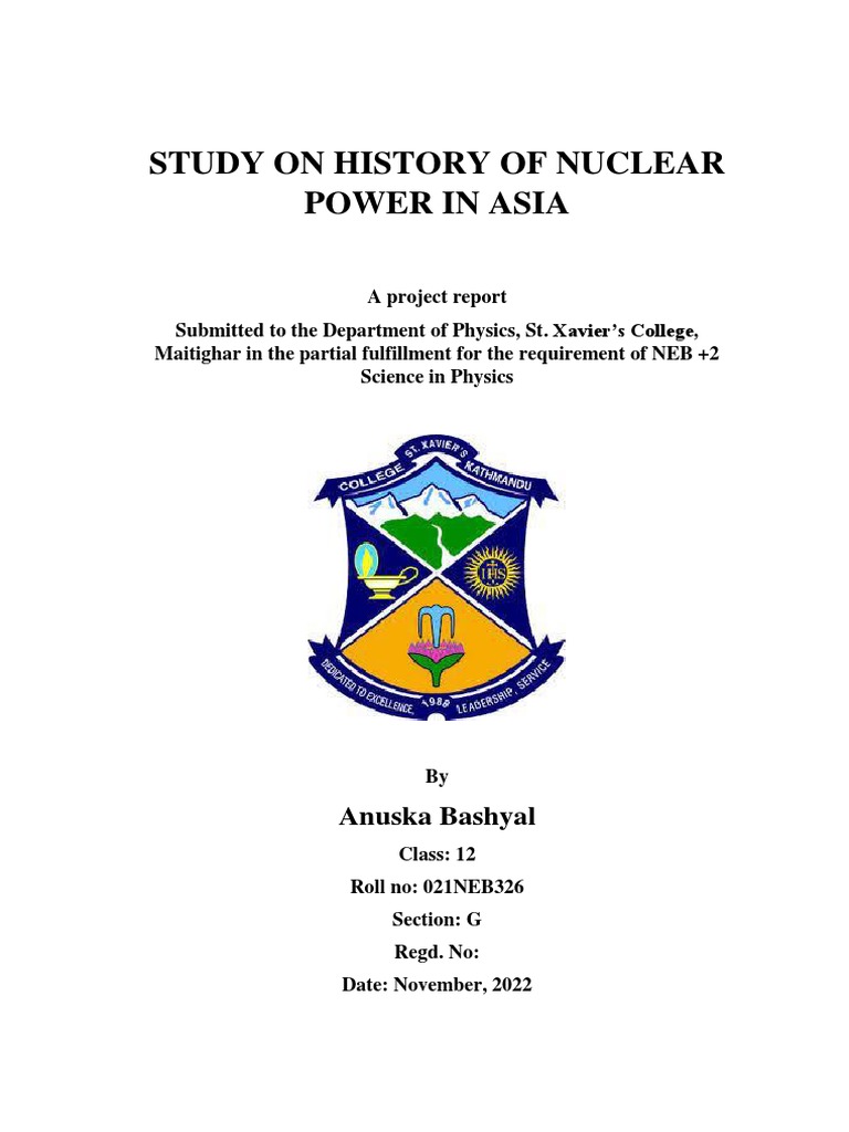 Physics Project Nuclear Power in Asia | PDF