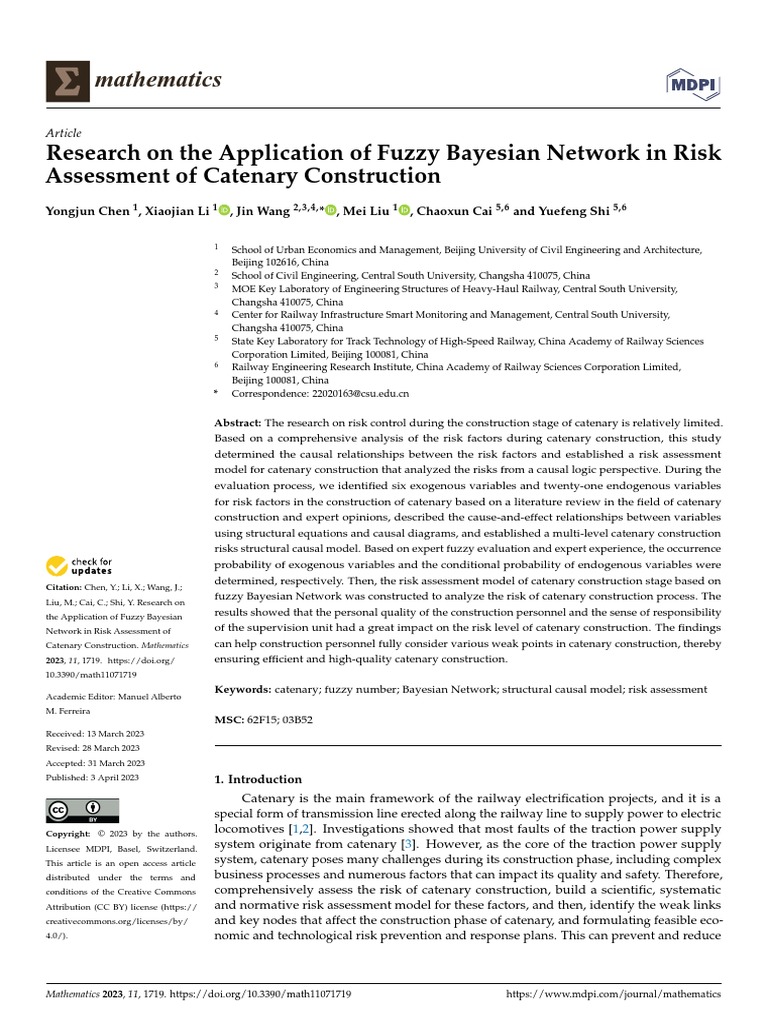 Research On The Application Of Fuzzy Bayesian Netw Pdf Bayesian Network Causality