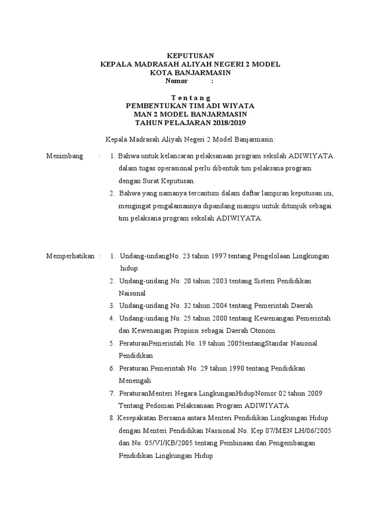 SK Dan Uraian Tugas 9K | PDF