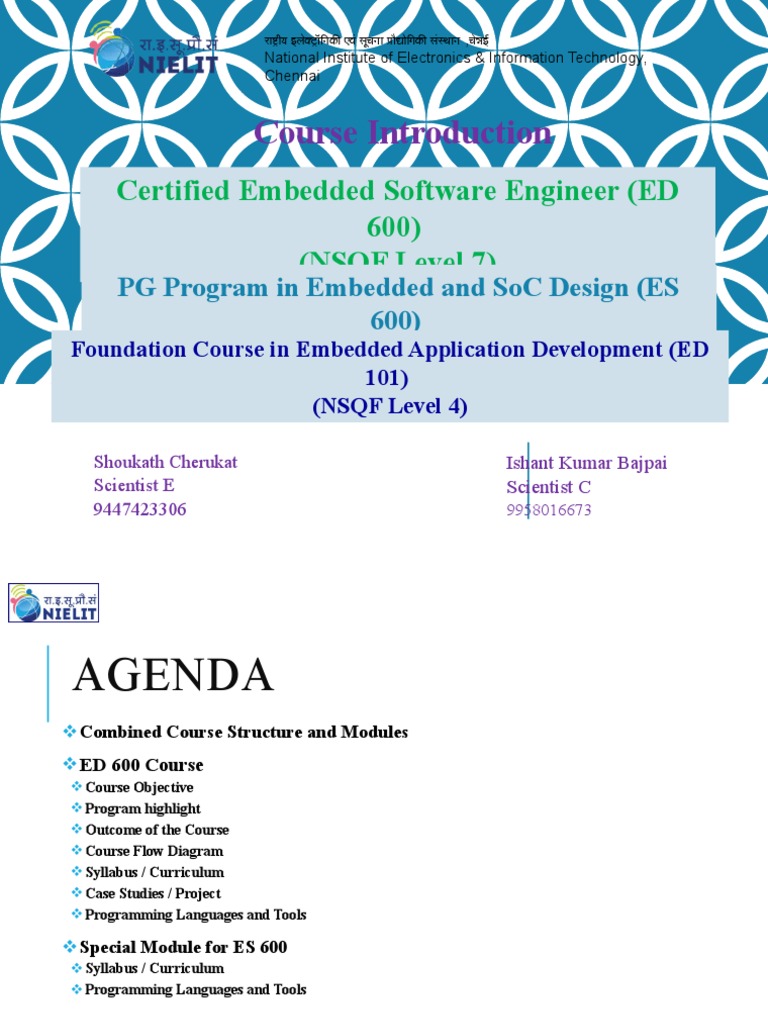 Course Introduction For ED600 ES600 and ED101 Sep 2022 Version 3.0 | PDF | Embedded System ...