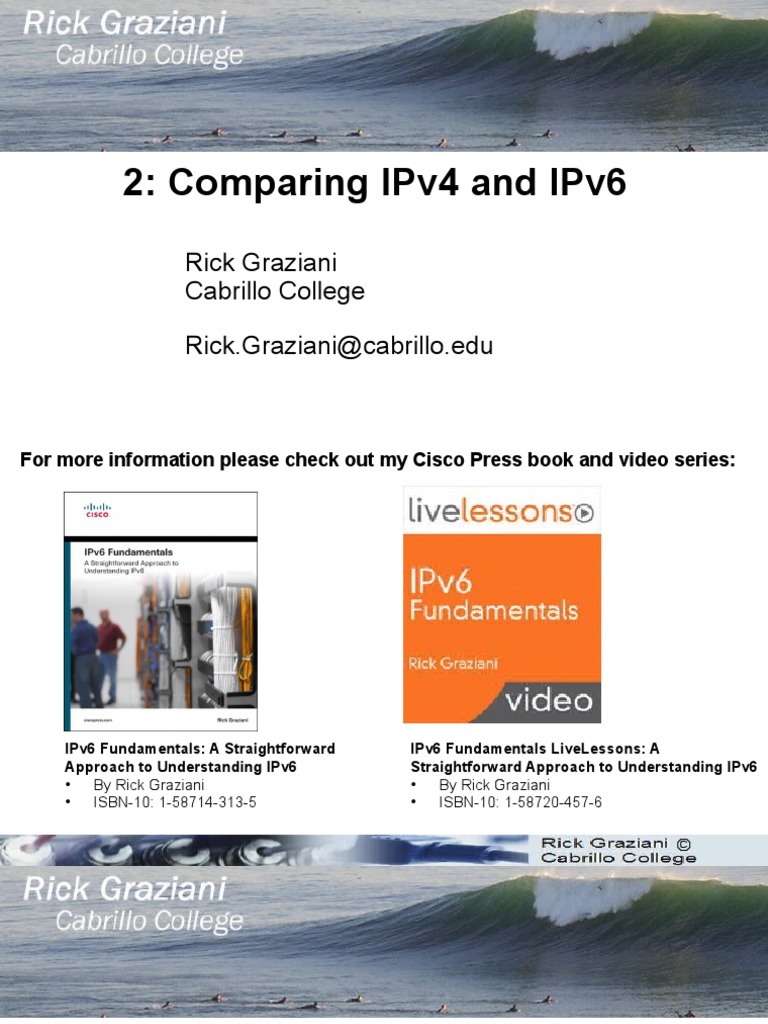 2 IPv4 IPv6 RickGraziani | PDF | I Pv6 | Osi Protocols