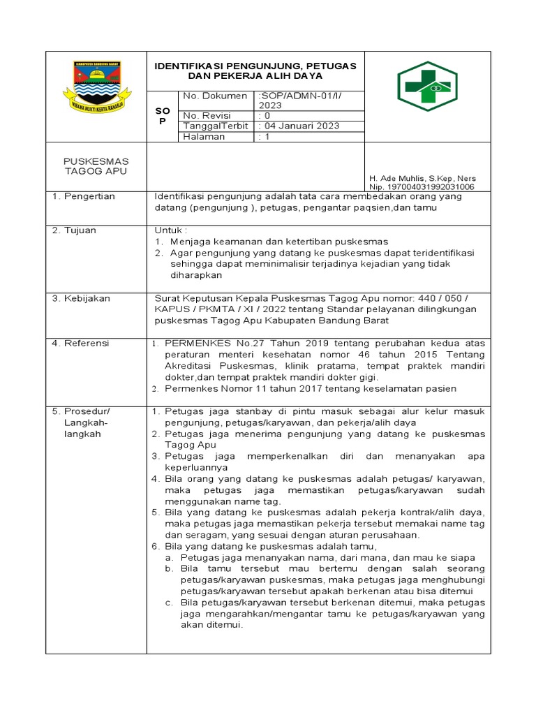 Sop Admin 1.4.2 | PDF
