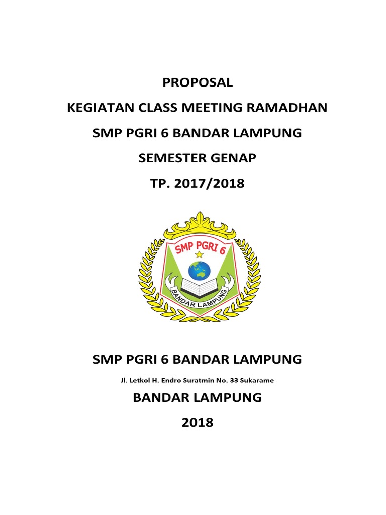 Proposal Class Meeting SMT Genap TP.2017-2018 | PDF