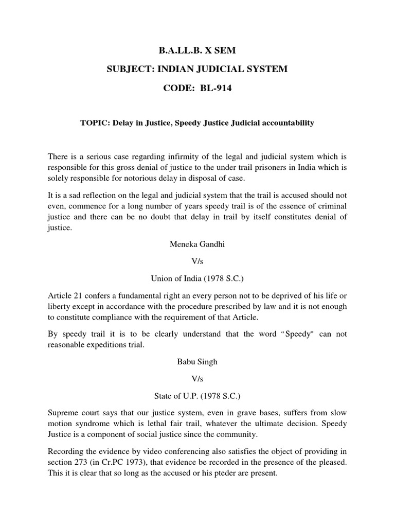 BA-LLB-2904-X-SEM-INDIAN-JUDICIAL-SYSTEM-BL-914-Lecture-on-Delay-in ...