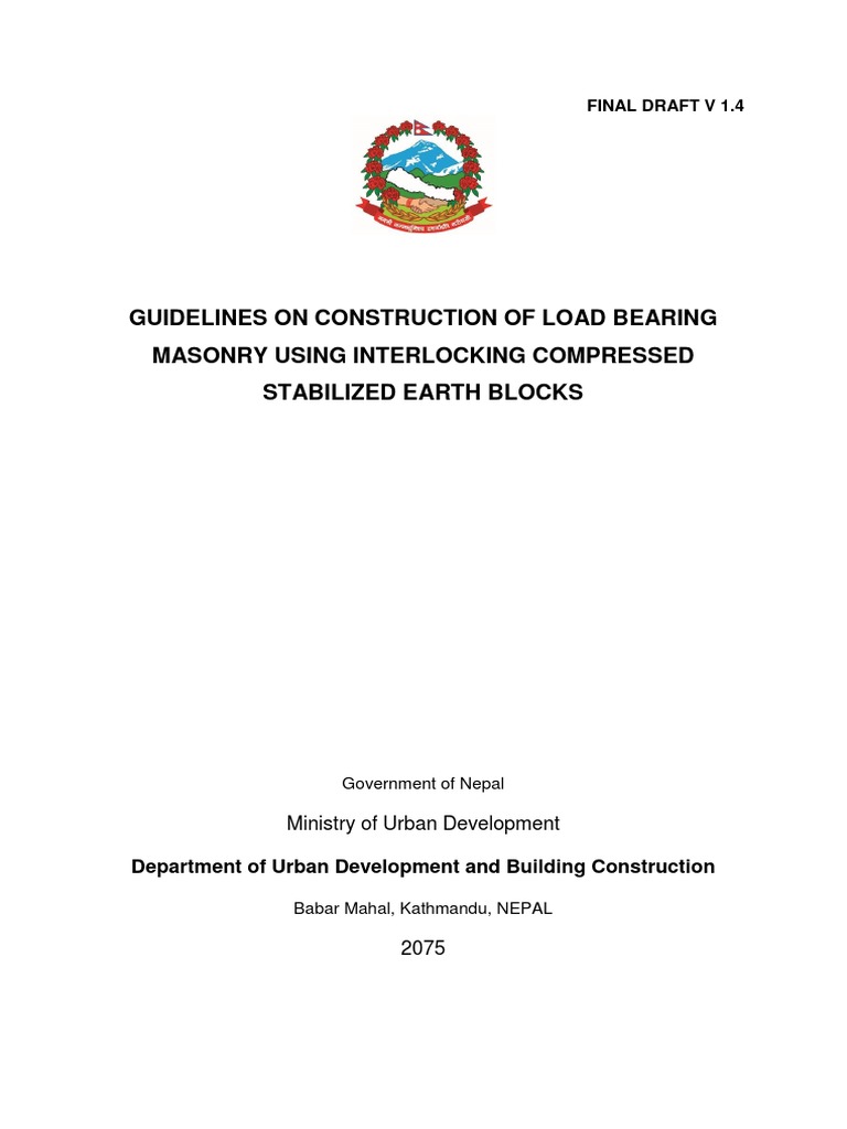 Nepalese CSEB Design Guideline - 2018 - Final Draft - V1.4 | PDF