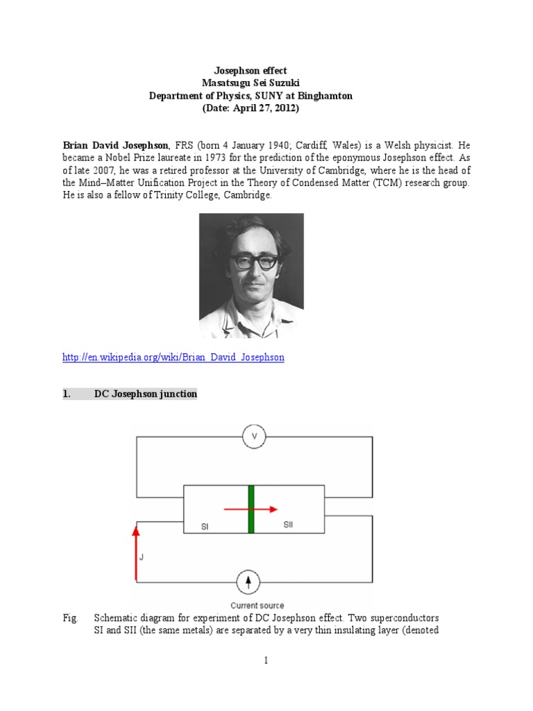 25-3 Josephson Effect | PDF