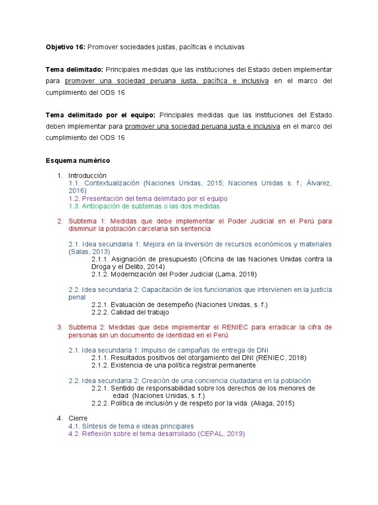 Modelo de Texto expositivo-ODS | PDF | Perú | Prisión