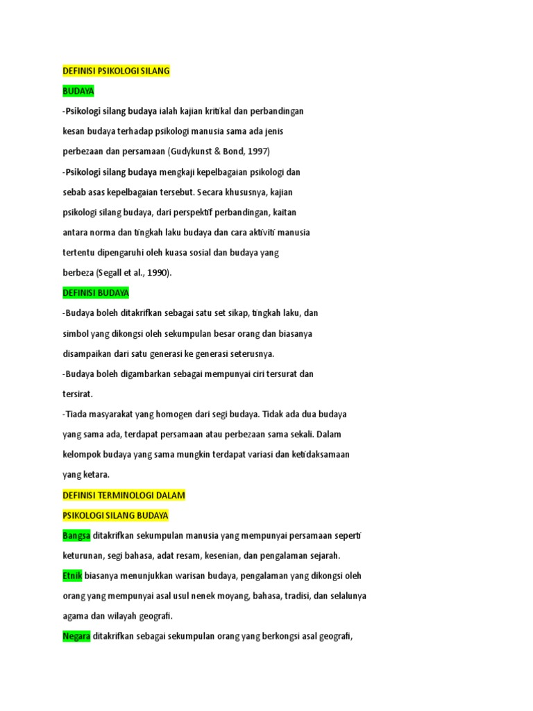 Nota Silang Budaya | PDF