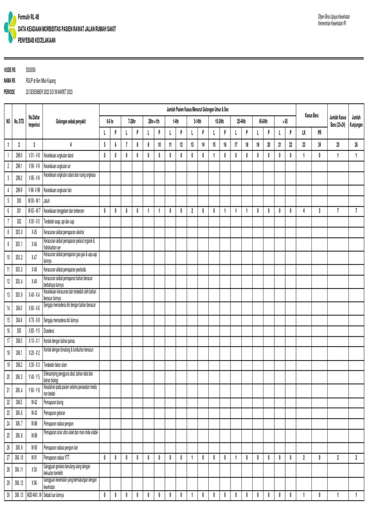 rl.dinkes.5303056-LaporanRL4bSebabLuar-Data Keadaan Morbiditas Pasien ...