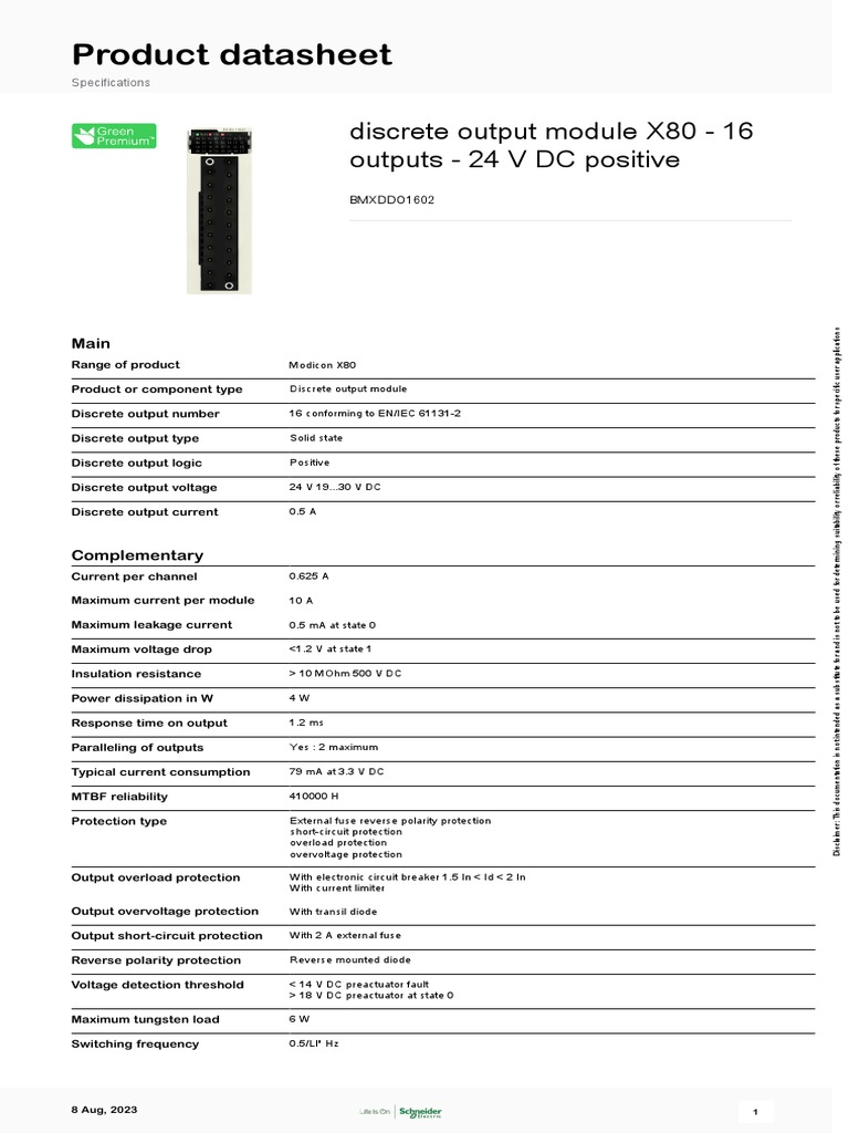 Digital Output X80 Part 1 | PDF