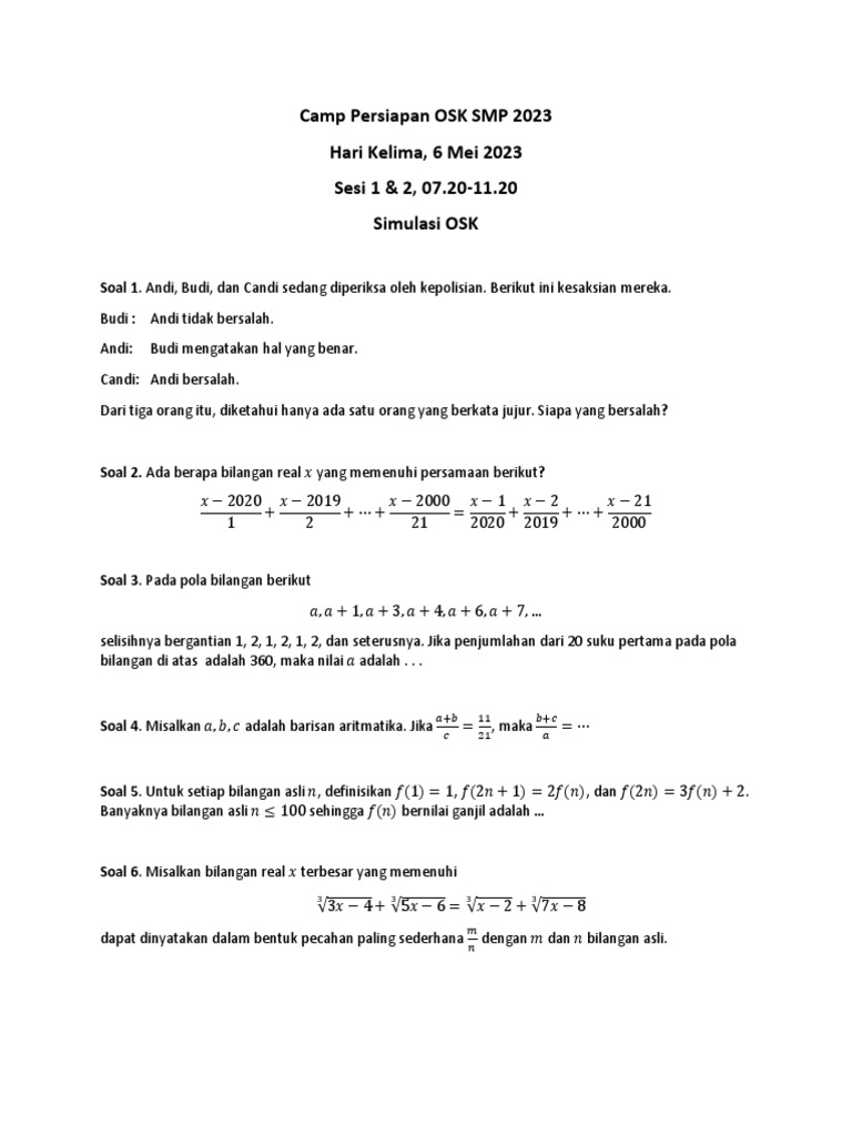 d06 - Sesi 1 & 2 - Simulasi OSK | PDF | Metode & Bahan Ajar